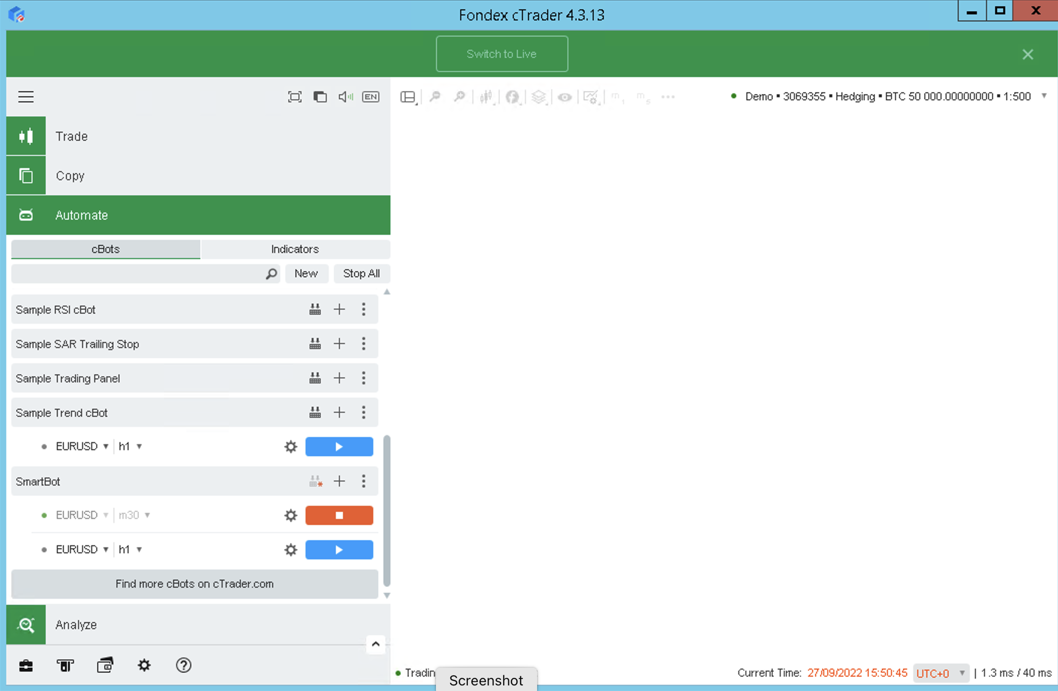 cTrader Forum - CTrader Bot hangs after a while