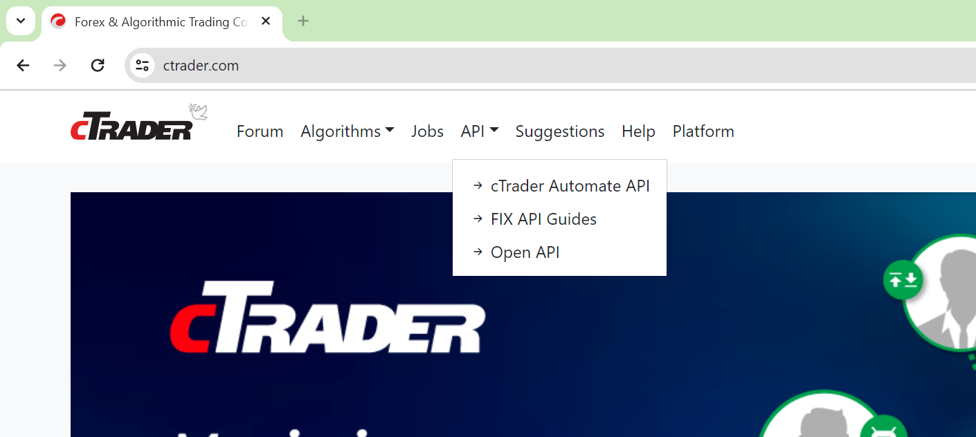 cTrader Forum - SITE in chrome don't work correctly
